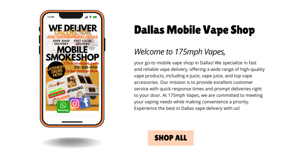 Dallas Vape Delivery | 1 Hour Delivery | Local Vape Delivery Dallas